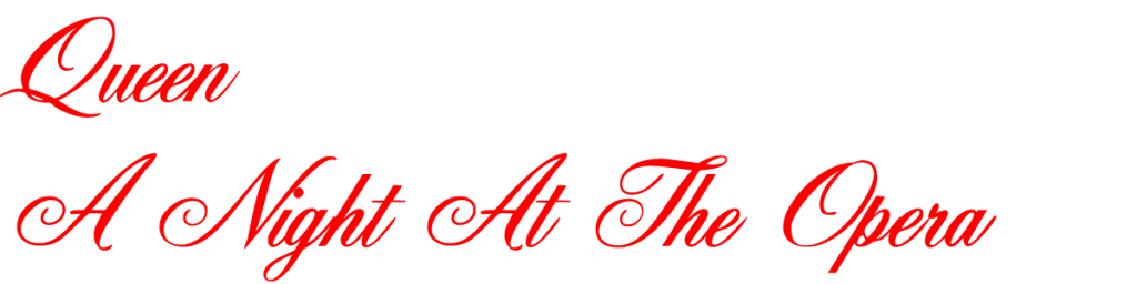 Queen 'A Night At The Opera' font download - Famous Fonts